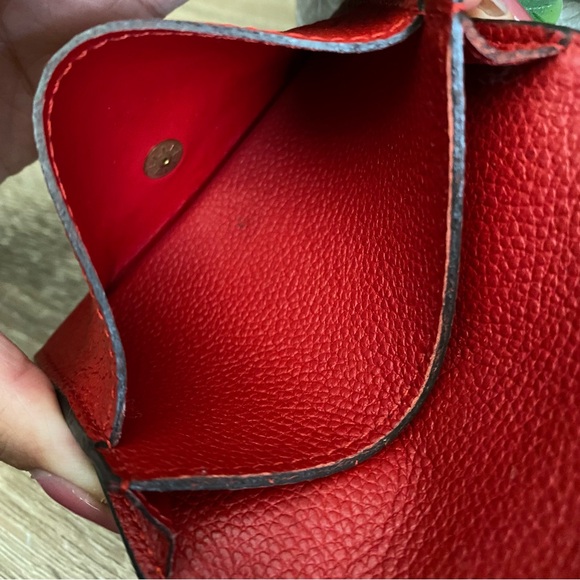 Louis Vuitton | Bags | Louis Vuitton Red Monogram Empreinte Envelope ...